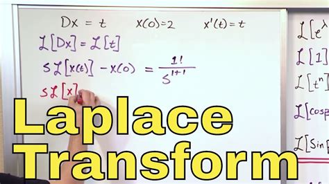 09 solve differential equations with laplace transforms part 1 youtube