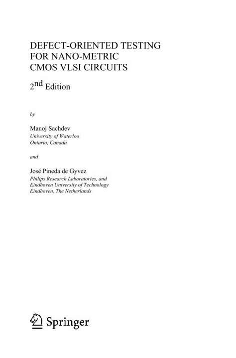 pdf defect oriented testing for nano metric cmos vlsi circuits dokumen tips