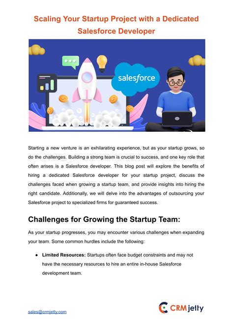 PPT Scaling Your Startup Project With A Dedicated Salesforce