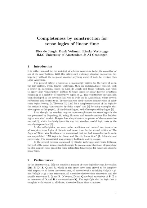 pdf completeness by construction for tense logics of linear time