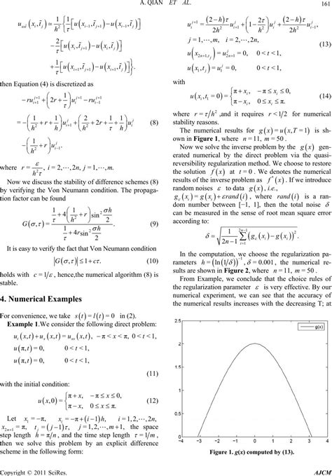 quasi reversibility regularization method for solving a backward heat conduction problem