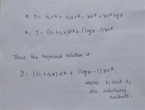 6 use the method of variation of parameters to find the general solution to the differential