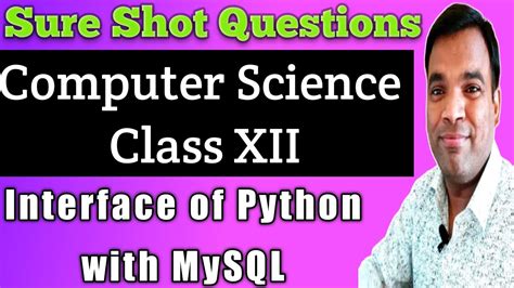 3 Marks Question Computer Science Class Xii Interface Of Python With