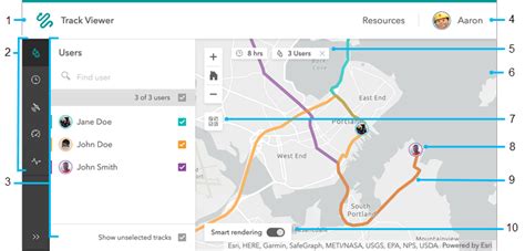 Create Track ViewsArcGIS Online Help Documentation