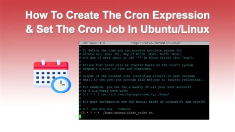 How To Create The Cron Expression Set The Cron Job In Ubuntu Linux