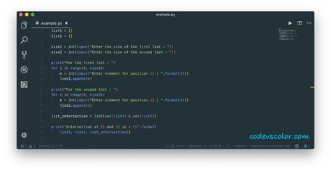 How To Find The Intersection Of Two List Elements In Python Codevscolor Hot Sex Picture