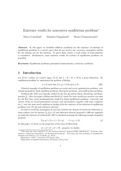 pdf existence results for nonconvex equilibrium problems mauro passacantando