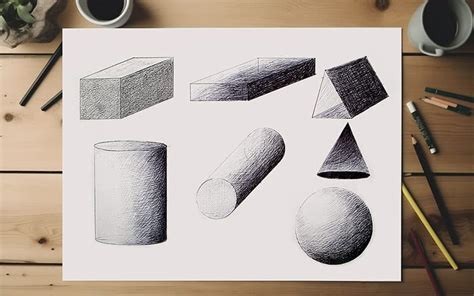 How To Draw D Shapes With Shading