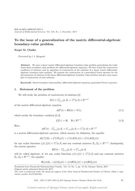 to the issue of a generalization of the matrix differential algebraic boundary value problem