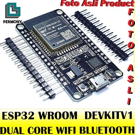 Jual ESP32 WROOM ESP 32S WiFi Bluetooth Dual CP2102 Shopee Indonesia