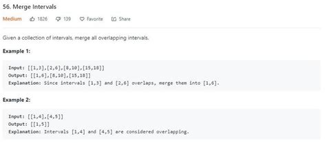 java leetcode 力扣 56 合并区间 个人文章 segmentfault 思否