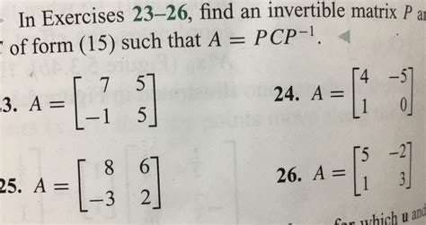 solved in exercises 23 26 find an invertible matrix p a of