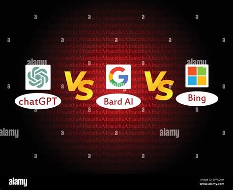Chatgpt Vs Bard Ai Stock Vector Images Alamy
