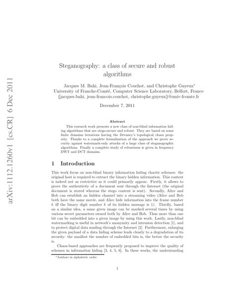 pdf steganography a class of secure and robust algorithms