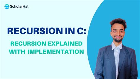 recursion in c recursive function in c programming youtube