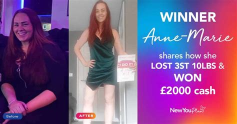 WINNER Anne Marie Shares How She Lost 3st 10lbs WON 2000 Cash The