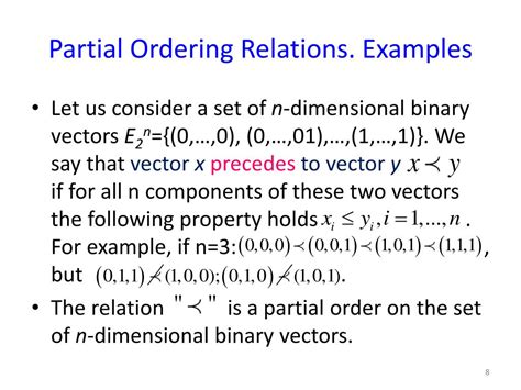 equivalence relation vs partial order