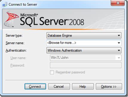 Be Special In System Administration Connect Sql Server Using Windows