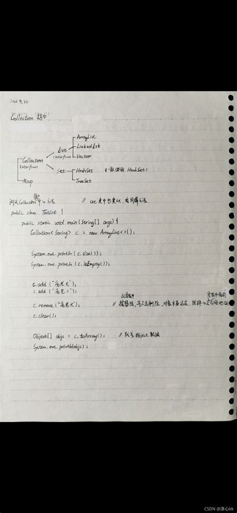 java 学习笔记 手写版 java笔记手写 csdn博客