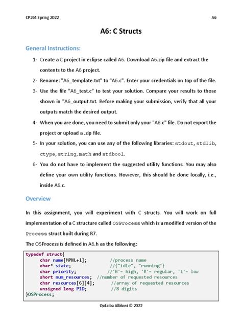 cp264 a6 assignment pdf pointer computer programming string computer science