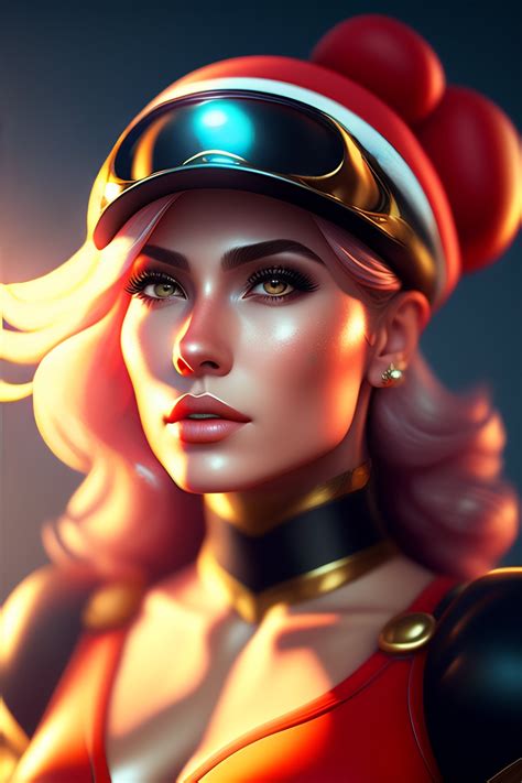Lexica A Female Version Of Mario Dream Like Art Smooth Lighting Artgerm Artstation Full