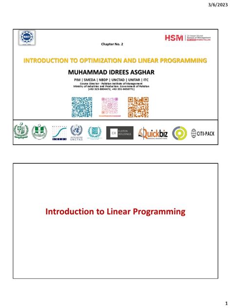 introduction to optimization and lp pdf pdf mathematical optimization linear programming