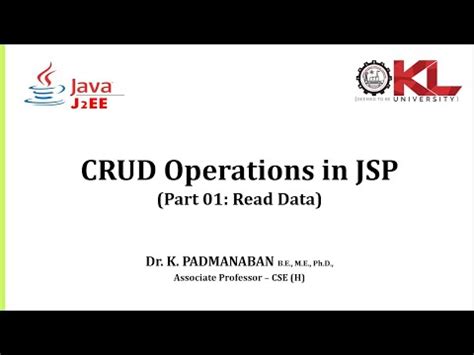 EP0011 CRUD Operations In JSP Part 01 YouTube