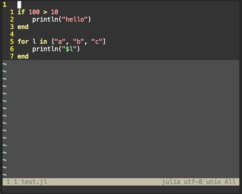 Julia Syntax Highlighting In Julia Vim Stack Overflow