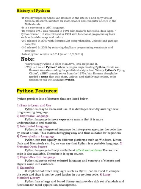 python complete notes pdf python programming language control flow