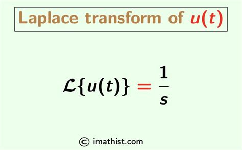 laplace transform of unit step function l{u t } imath