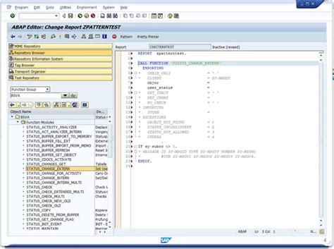 ABAP Workbench Tricks 1 Using Patterns To Speed Up Your Coding