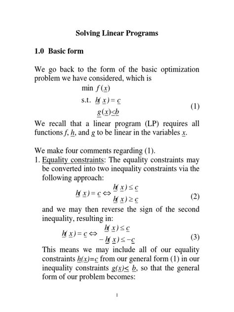 lp simplex 1 pdf mathematical optimization linear programming