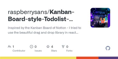 GitHub Raspberrysans Kanban Board Style Todolist Using React
