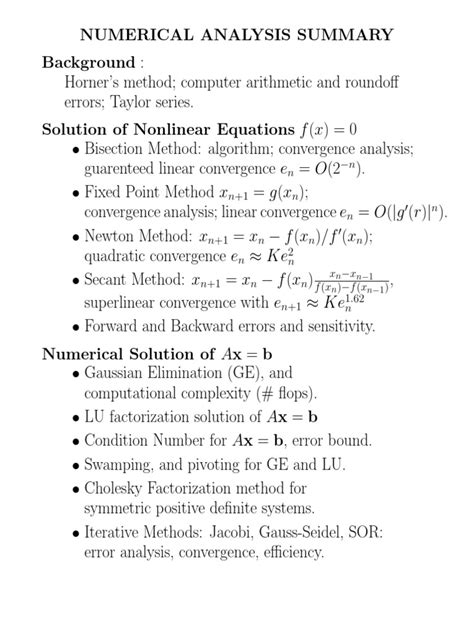 a comprehensive guide to numerical analysis techniques for solving equations interpolation