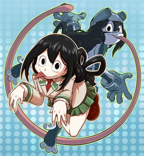 The Big Imageboard Tbib Asui Tsuyu Black Eyes Black Hair Bodysuit Boku No Hero Academia Dual