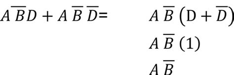 boolean algebra and reduction techniques