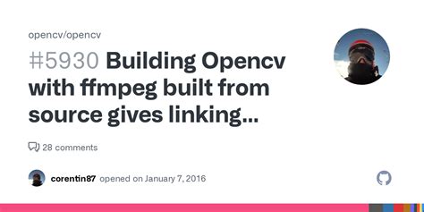 building opencv with ffmpeg built from source gives linking errors hot sex picture
