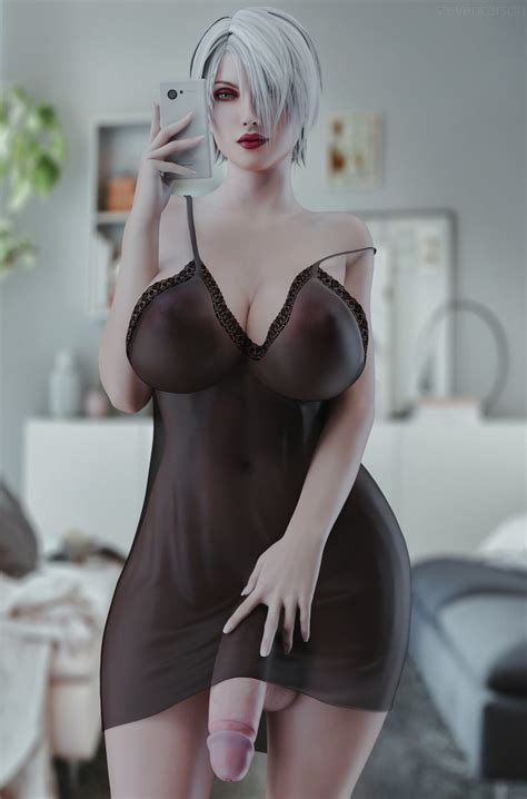 Rule 34 1futa 3d Areolae Balls Balls Under Clothes Bimbo Bottomless Skirt Breasts Cleavage