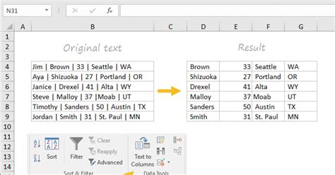 Excel Text To Columns Exceljet