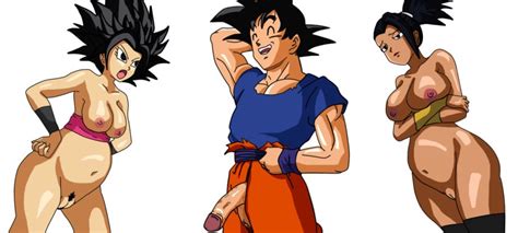 Rule 34 2girls Caulifla Clothing Dragon Ball Dragon Ball Super Female Goku Kale Male Multiple