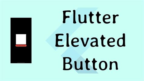 Flutter Widgets Flutter Elevated Button YouTube