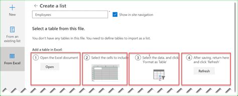 Create SharePoint List From Excel Programmatically SPGuides
