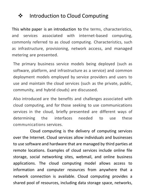 introduction to cloud computing pdf cloud computing software as a service