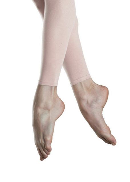Capezio 1806 Womens Size Small Pink Ultra Shimmery Footless Tights Ebay