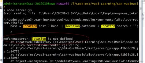 解决ssr服务端渲染程序启动报错 ReferenceError location is not defined CSDN博客