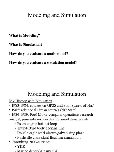 lesson 1 modeling and simulation pdf monte carlo method simulation