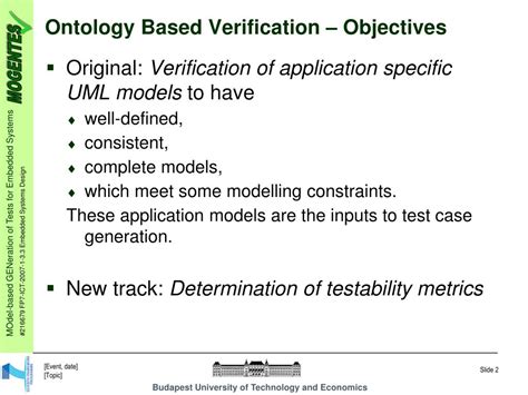ppt preparation of d3 3b “ontology based model verification final ” powerpoint presentation