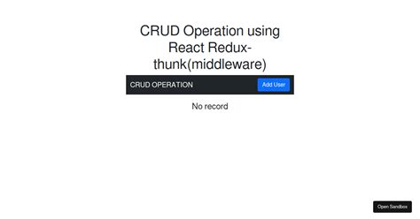 React Hooks CRUD Redux Thunk Codesandbox