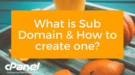 What Is Subdomain How To Create A SubDomain YouTube