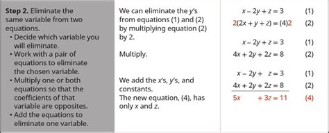 solve systems of equations with three variables intermediate algebra